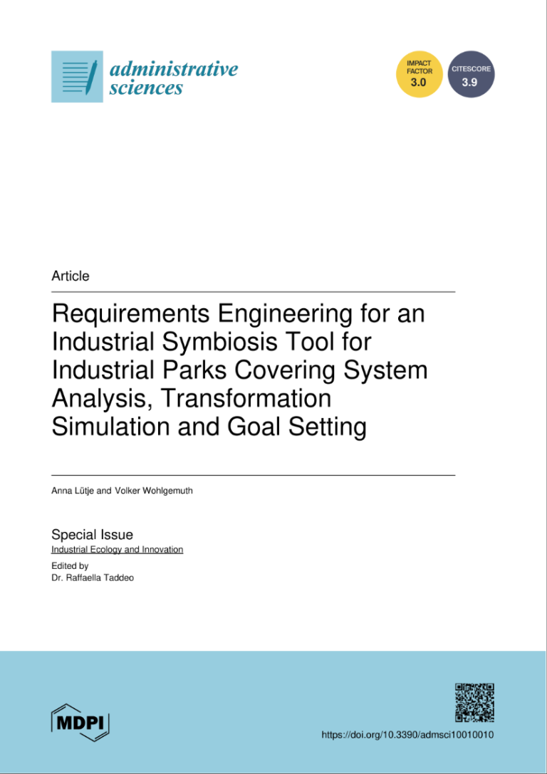 Requirements Engineering for an Industrial Symbiosis Tool for ...